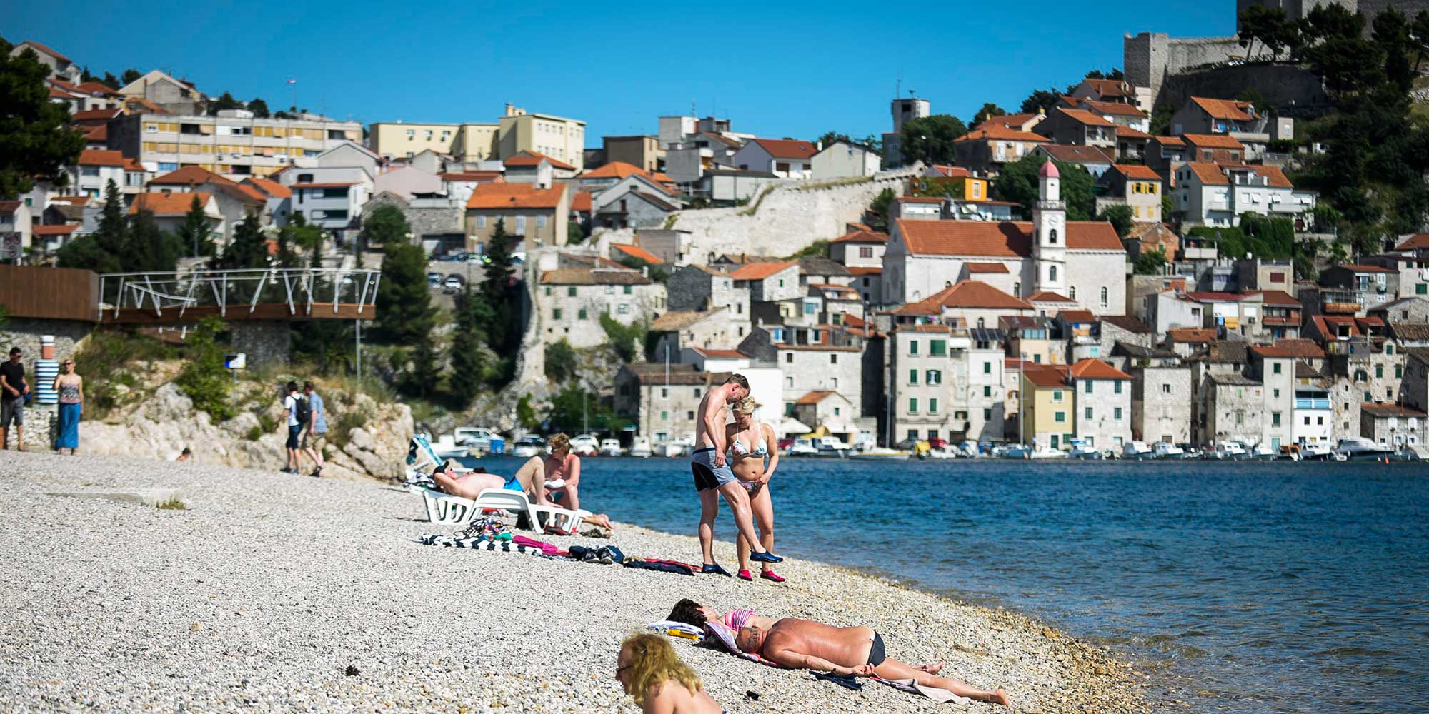 Plage de Banj à Šibenik accommodation et appartements à proximité ...